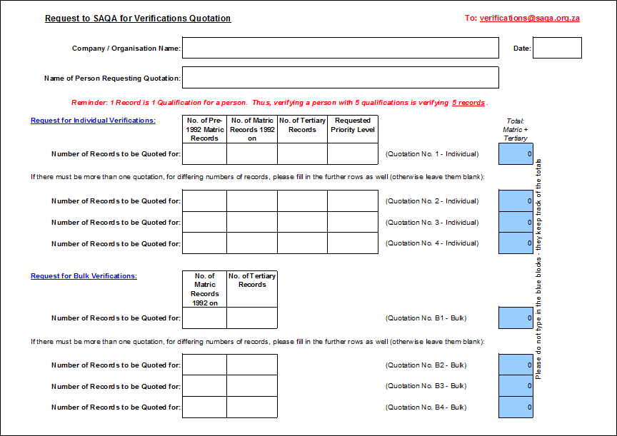 Template to Request a Template to Request a